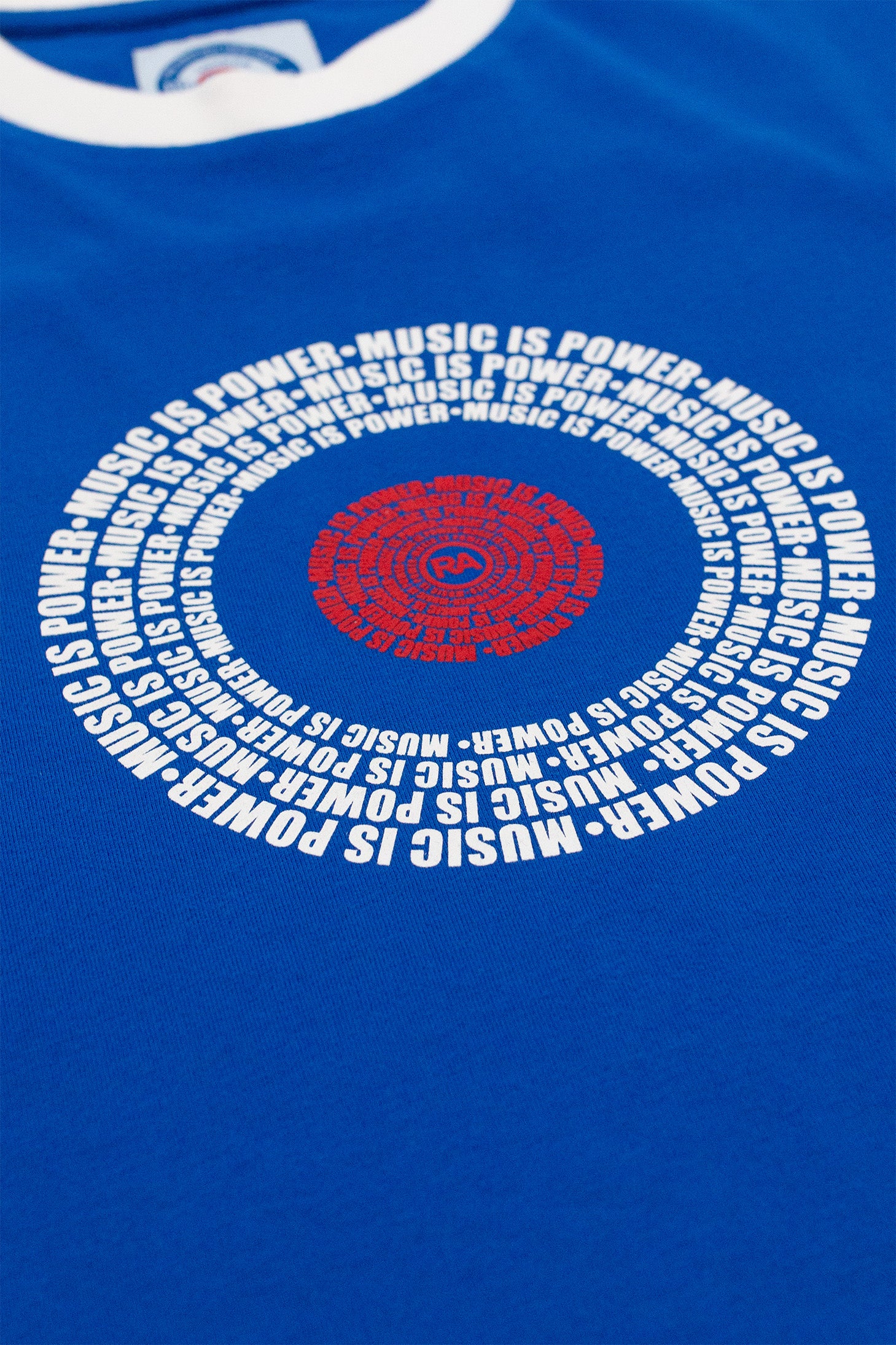 Music is Power Target Cobalt - T-Shirt – The Modfather Clothing Company