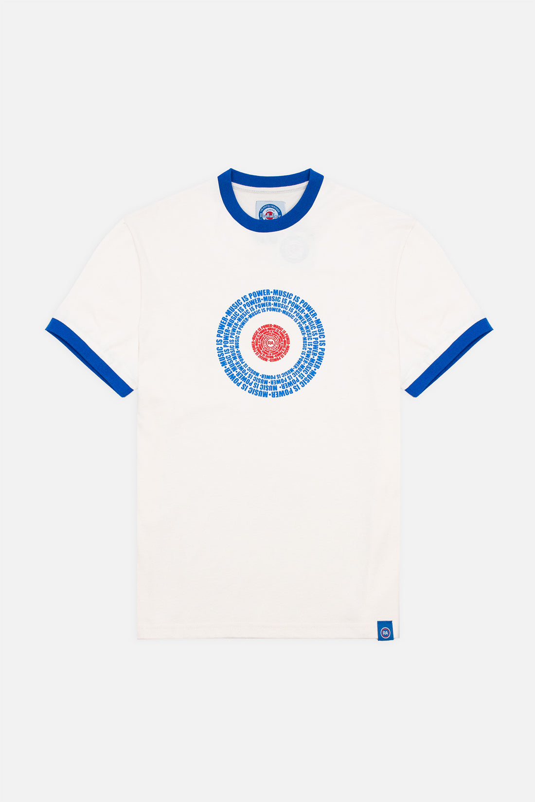 Music is Power Target Ecru - T-Shirt – The Modfather Clothing Company
