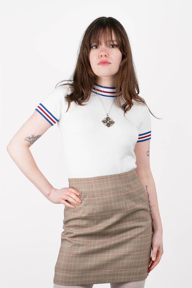 Mr Bridger - Women's Dorval Ecru S/S Knitted - Mock Turtle Neck – The ...