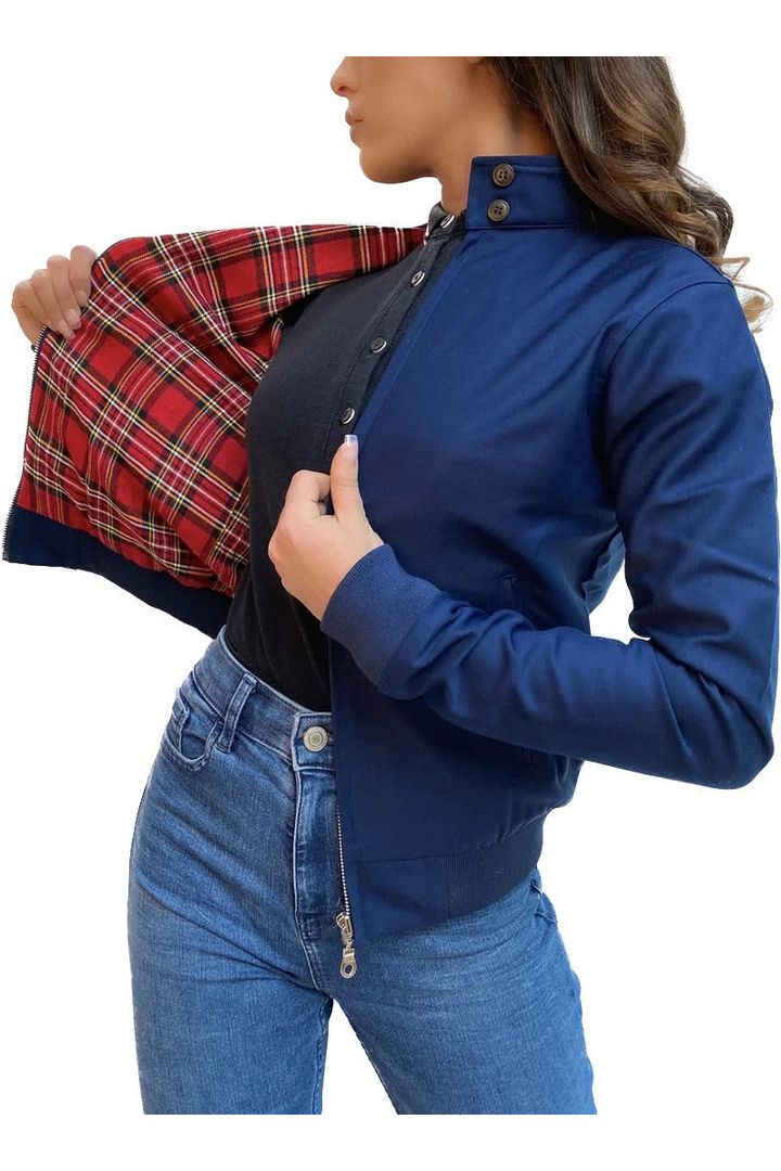 Modfather Clothing - Women's Dark Navy - Harrington Jacket – The ...